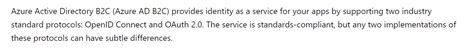 is azure active directory b2c oauth2 compliant microsoft qanda