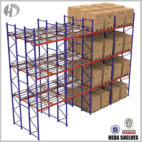 Push Back Racking System For Warehouse Heda Shelves