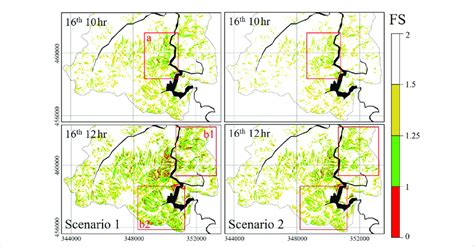 Safety Factor Fs Simulation Result Of The Lower Doam Dam Basin For Download Scientific