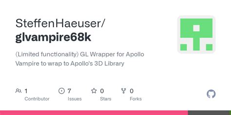 Github Steffenhaeuserglvampire68k Limited Functionality Gl Wrapper For Apollo Vampire To