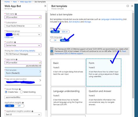 Azure Bot Using Nodejs And Formflow Template Siddharth Vaghasia Independent Consultant
