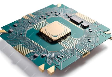 Electronic Device Circuit Board Microprocessor With Light Background