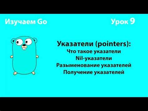 Изучаем Golang Урок Указетели pointers YouTube