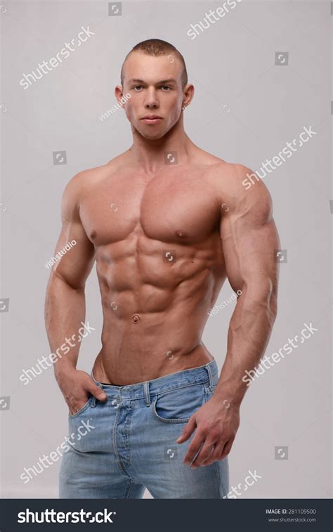 Fitness Male Model In Studio Stock Photo 281109500 Shutterstock