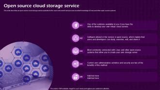 Open Source Cloud Storage Service Virtual Cloud IT Ppt Styles Display PPT Example