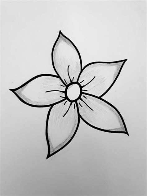 Simple Flower Drawing
