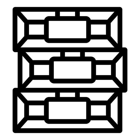 Line Art Icon Of A Data Center With Servers Storing Information 48781259 Vector Art At Vecteezy