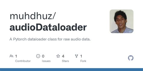 Github Muhdhuzaudiodataloader A Pytorch Dataloader Class For Raw