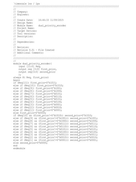 Dual Priority Encoder Pdf Computer Programming Digital Technology