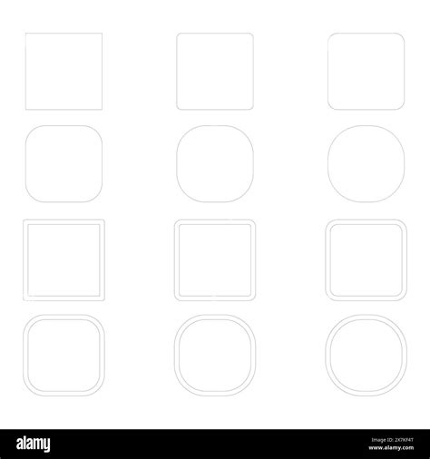Rectangle Outline Stock Vector Images Alamy