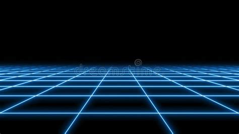 4k parallax retro abstract vj red neon perspective grid motion background loop stock video