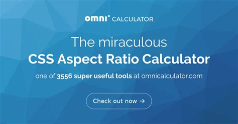 CSS Aspect Ratio Calculator