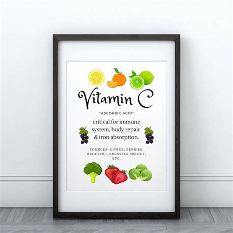Vitamin C Foods Chart