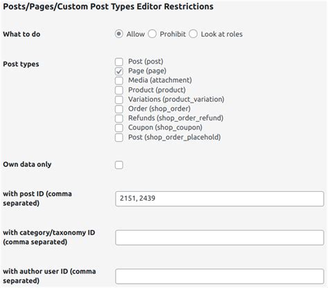 Allow User To Edit Selected Posts And Pages Only User Role Editor