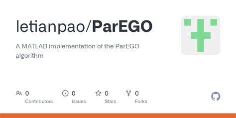 Github Letianpaoparego A Matlab Implementation Of The Parego Algorithm