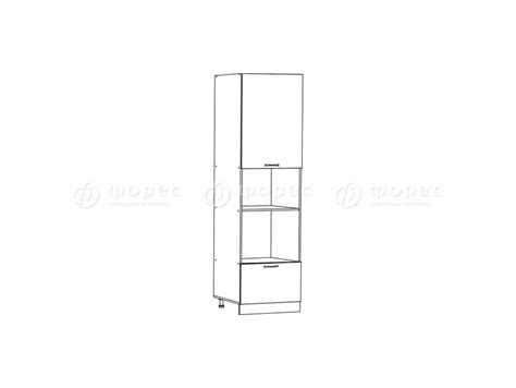 ШП 600 ДМ Шкаф пенал духовкаа микроволновка для кухни Лион купить в