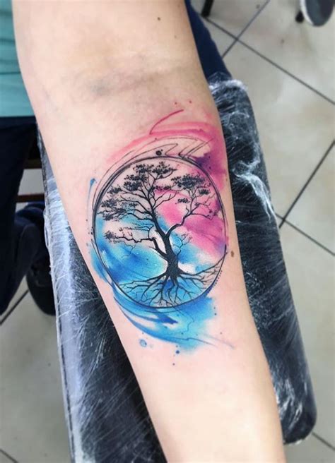 Tree Of Life Watercolor Tattoo At Explore