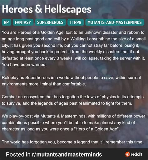 CALLING ALL HEROES (Discord Campaign) : r/mutantsandmasterminds