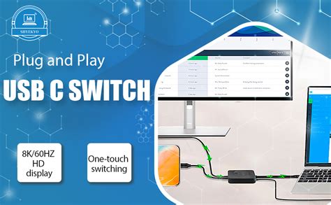 Usb C Switch 2 In 1 Output Bi Direction Usb C Switch 8k At