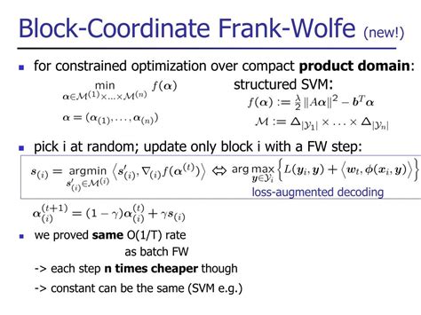 Ppt Frank Wolfe Optimization Insights In Machine Learning Powerpoint
