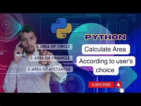 Basic Python Program To Calculate Area Of Circle Triangle Or Rectangle According To User S
