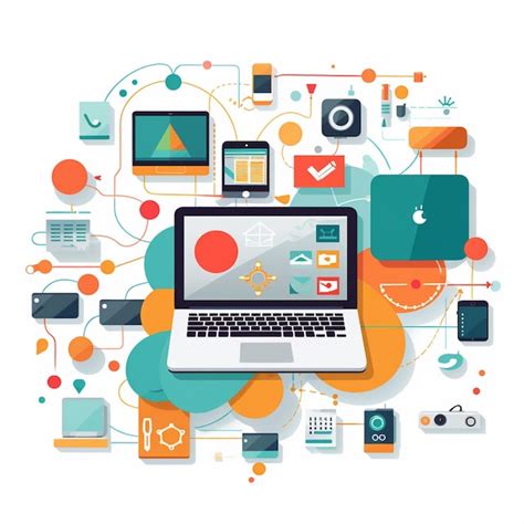 Premium Vector Internet Network Communication Web Technology Computer