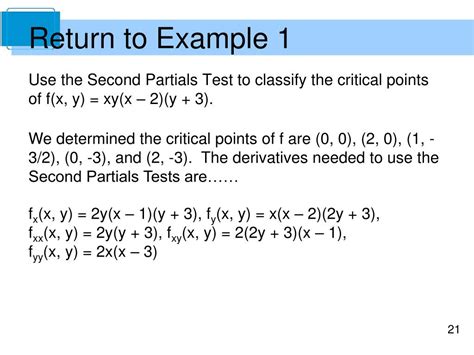 Ppt Extrema Of Functions Of Two Variables Powerpoint Presentation