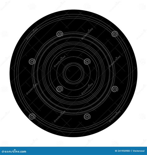 Abstract Random Circles Geometric Circular Element Stock Vector Illustration Of Icon