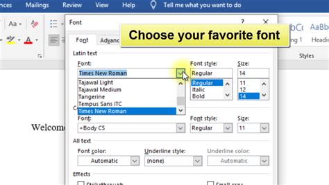 How To Change MS Word Default Font Encywiki