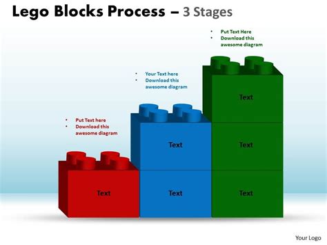 Lego Blocks Process Stages Style Powerpoint Slides And Ppt Templates PowerPoint