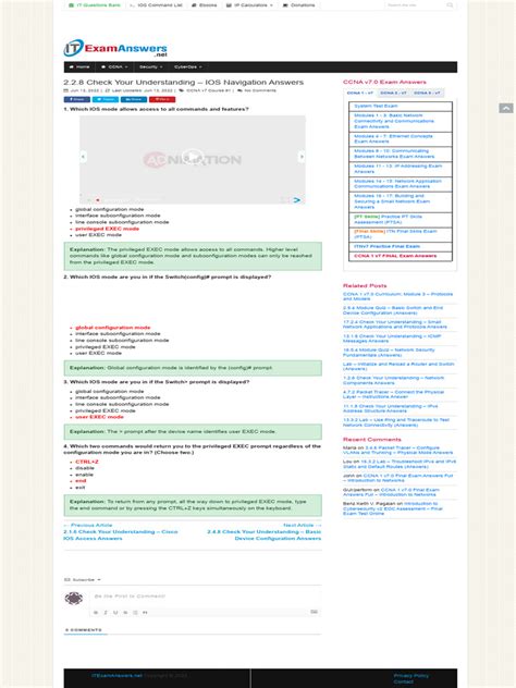 228 Check Your Understanding Ios Navigation Answers Pdf Cisco
