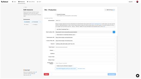 Help With Connecting Wix To Retool Resource 💬 Queries And Resources