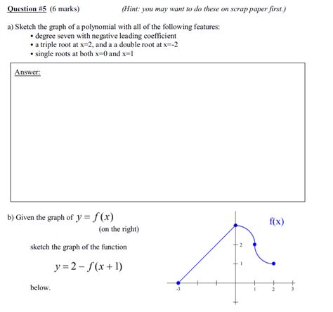 solved question 5 6 marks hint you may want to do these
