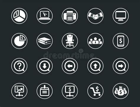 Web Site Vector Icons Set Communication Internet Icon Collection Stock