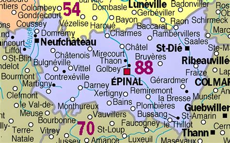 Vosges Du Nord Carte Carte Des Vosges Avec Communes Bmog