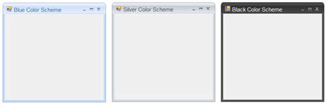 Color Schemes In Windows Forms Office2007form Control Syncfusion®