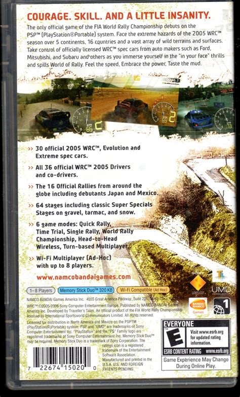 WRC Fia World Rally Championship Game ( Sony PSP)