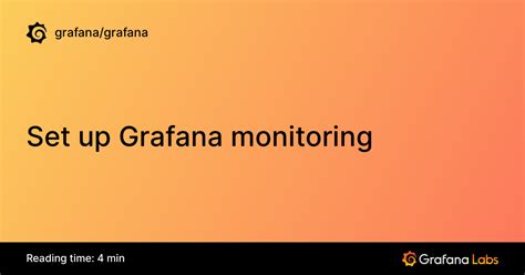 Set Up Grafana Monitoring Grafana Documentation