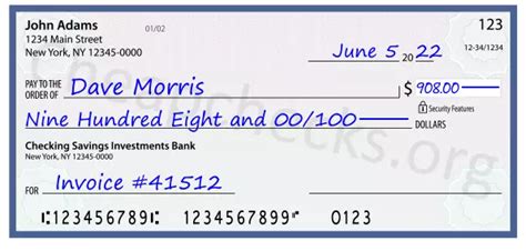 How To Write A Check For 908 Dollars Cheap Checks