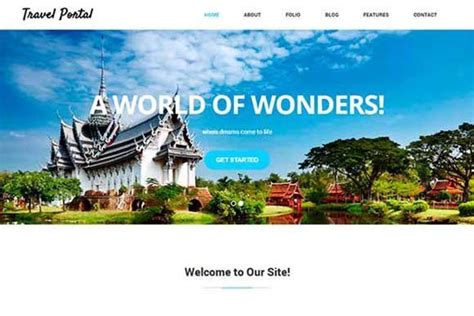 Travel Portalhtml5 And Css3 Template By Bootstrapbrothers On Creativemarket