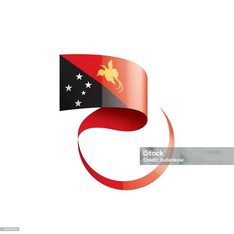 파푸아 뉴기니 국기 흰색 바탕에 벡터 일러스트 레이 션 국가 관광명소에 대한 스톡 벡터 아트 및 기타 이미지 국가 관광명소 국기 그림 이야기 Istock