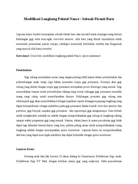 Modified Nance Palatal Arch Pdf