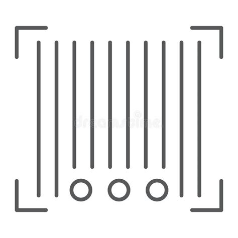 Barcode Thin Line Icon E Commerce And Marketing Stock Vector