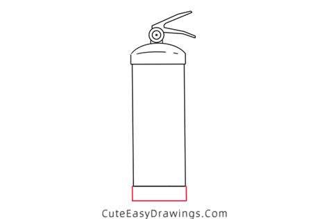 How To Draw A Fire Extinguisher Step By Step Cute Easy Drawings