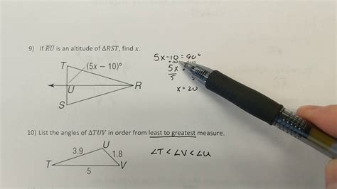 7 5 Practice A Geometry Answers Mastering Chapter 5 Geometr