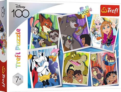 TREFL Puzzle Disney 100 let: Postavičky Disney 200 dílků | Puzzle-puzzle.sk