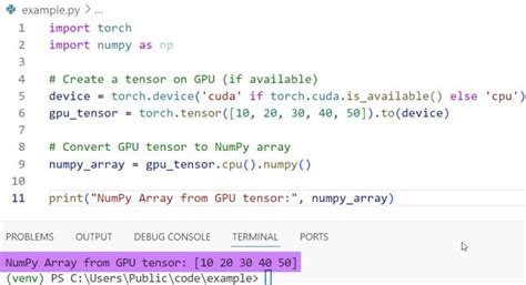 Convert Pytorch Tensor To Numpy