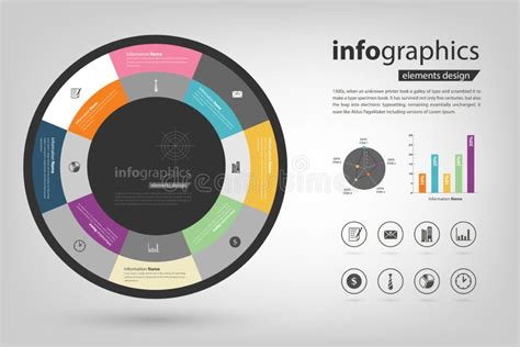 Performance Report And Business Presentation Infographic Vector Eps10 Stock Vector