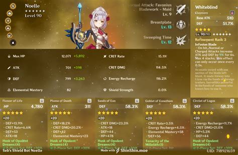 Rate my full support noelle (still working on dps build) : r/Noellemains