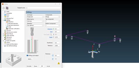 creating a hole featureset based on depth type autodesk community